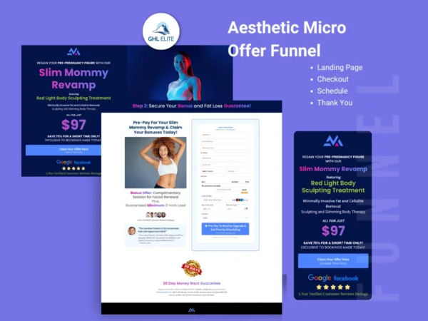 Aesthetic Micro Offer Funnel - GHLElite – Gohighlevel Website & Funnel ...