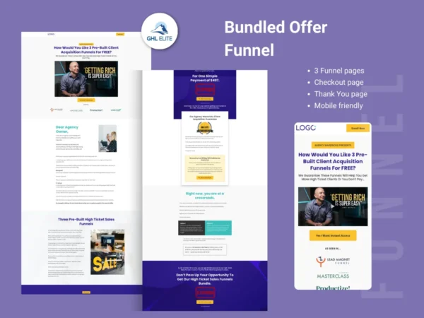 Bundled Offer Funnel - GHLElite – Gohighlevel Website & Funnel Templates