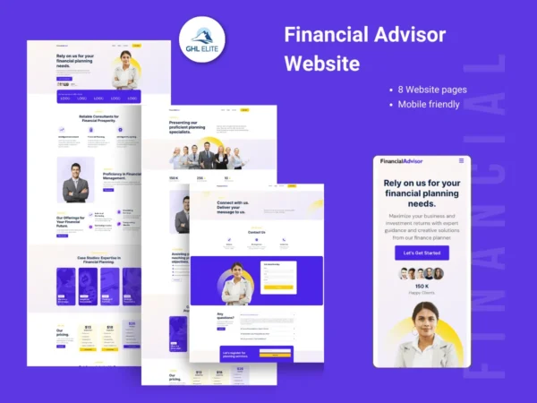 Financial Advisor - GHLElite – Gohighlevel Website & Funnel Templates