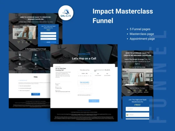 Impact Masterclass Funnel - GHLElite – Gohighlevel Website & Funnel ...