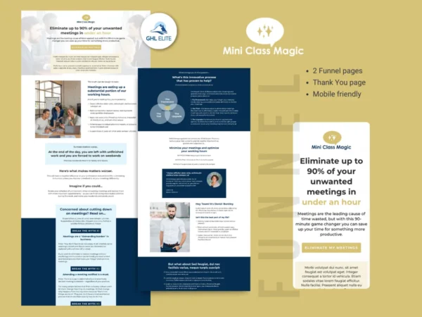 Mini Class Magic Funnel - GHLElite – Gohighlevel Website & Funnel Templates