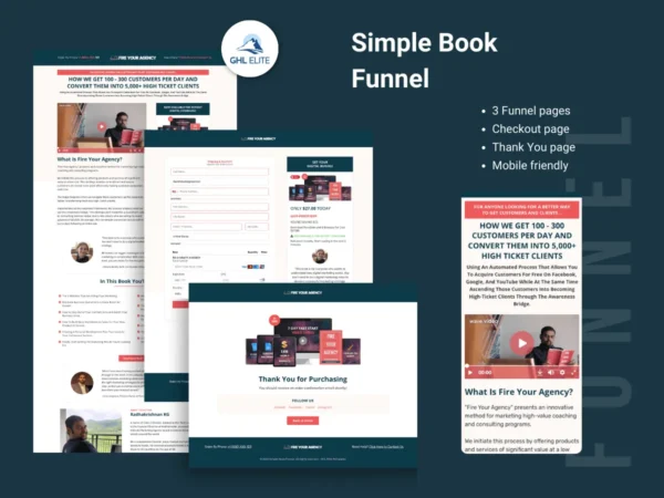 Simple Book Funnel - GHLElite – Gohighlevel Website & Funnel Templates